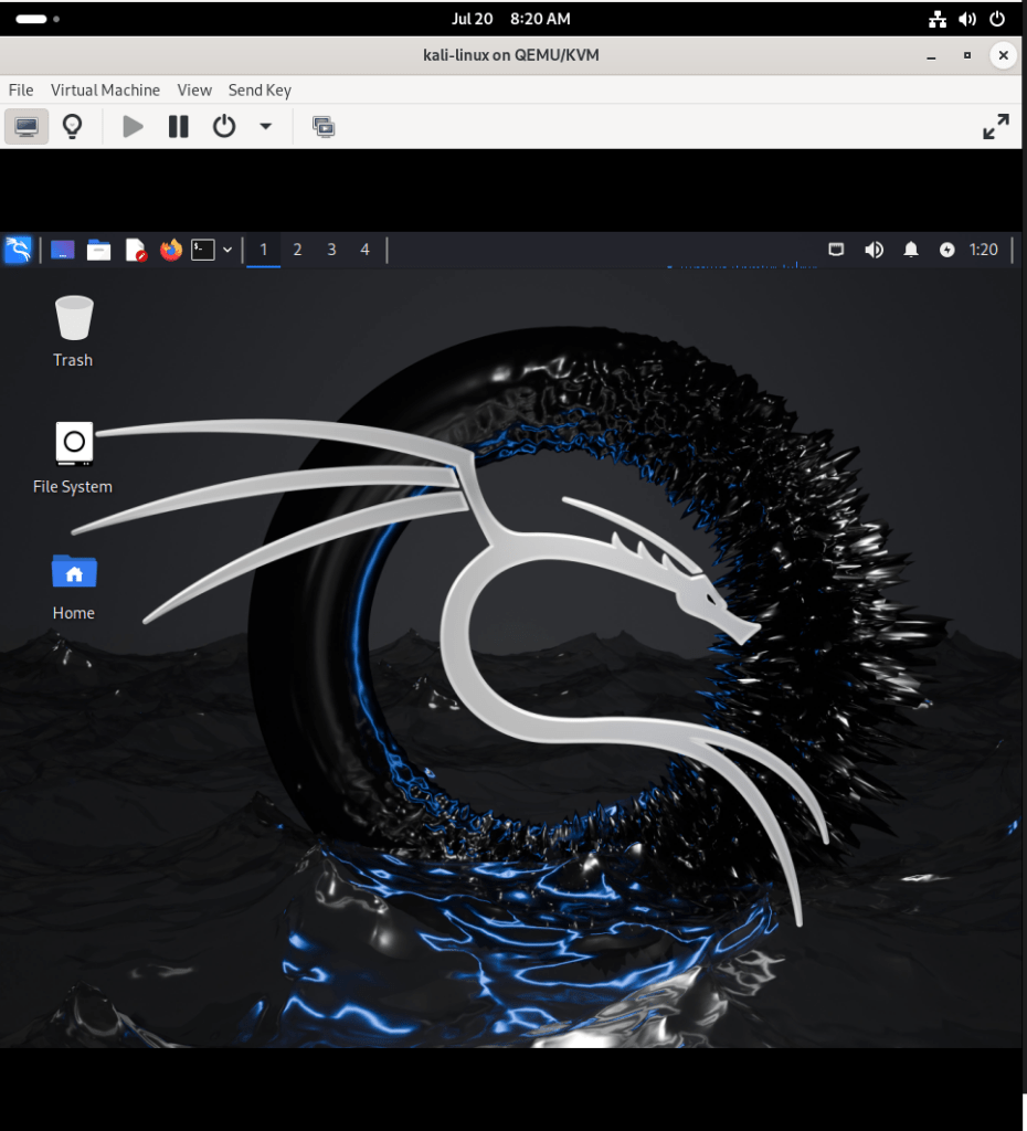 How to Import Kali Linux Into QEMU/KVM - Logos Red